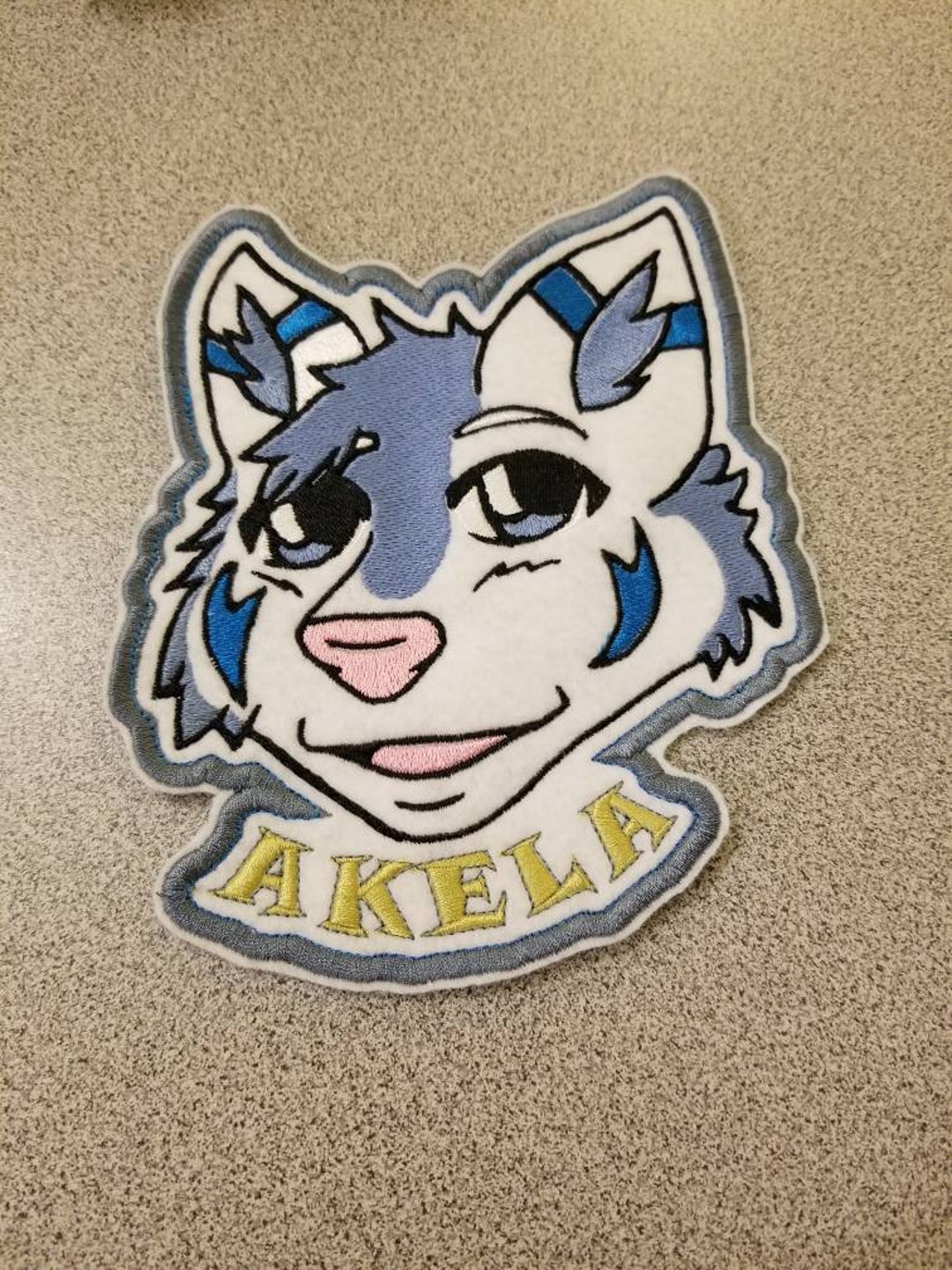 Custom Head Shot Embroidery Furry Patch Ych, Iron On - Etsy