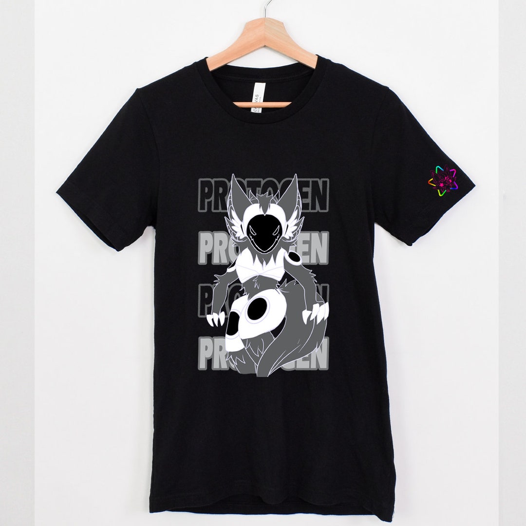 Furry Protogen T-shirt: Neon DJ Music Anthro Art - Etsy