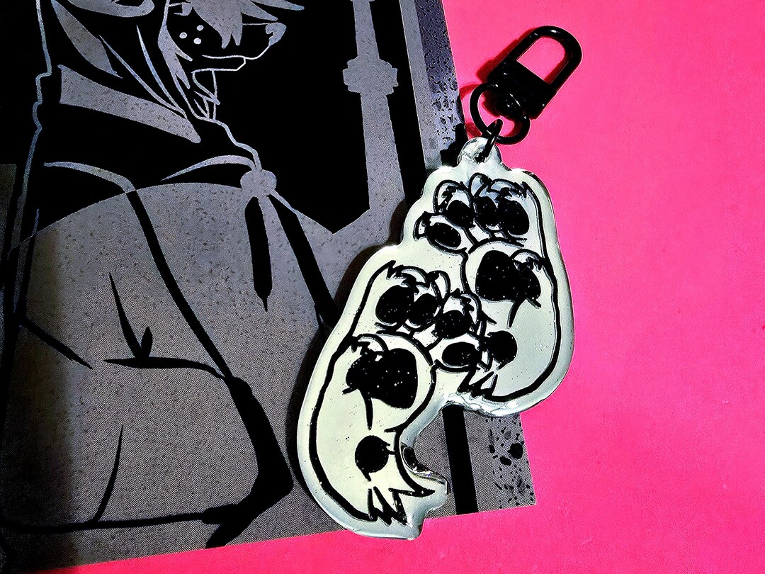 Furry Paws Keychain: Anthro Neon Acrylic Charm - Etsy