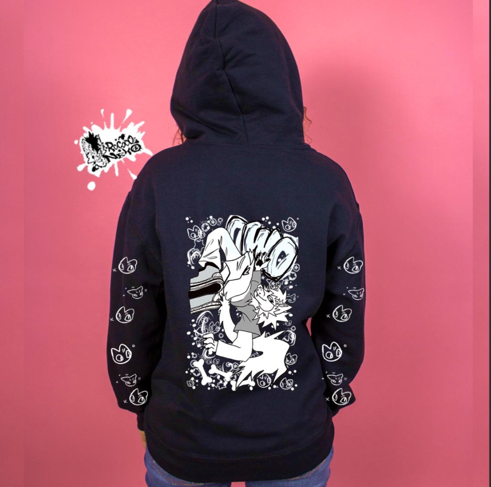 Awooo Owo Furry Graphic Hoodie: DTF Printed Cotton Blend - Etsy