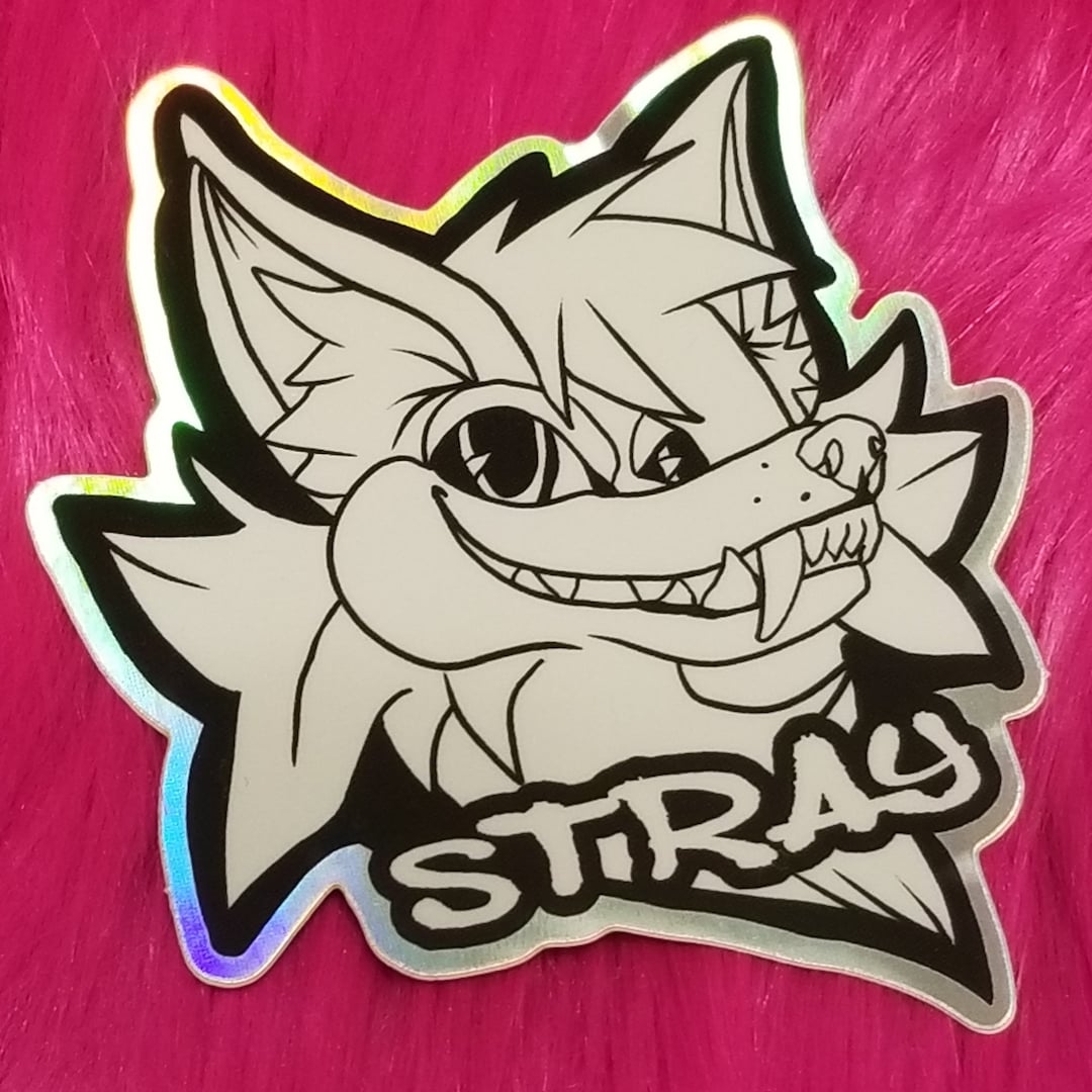 Furry Sticker, Stray Feral Sticker for Furries, Furry Art, Furry Car ...