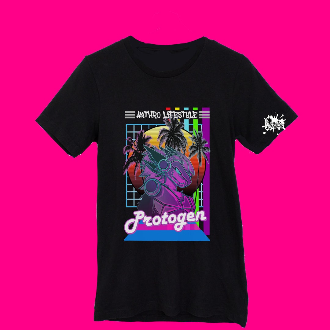 Furry Shirts, Protogen Art Apparel, Furry Pride Merch, Anthro Art ...