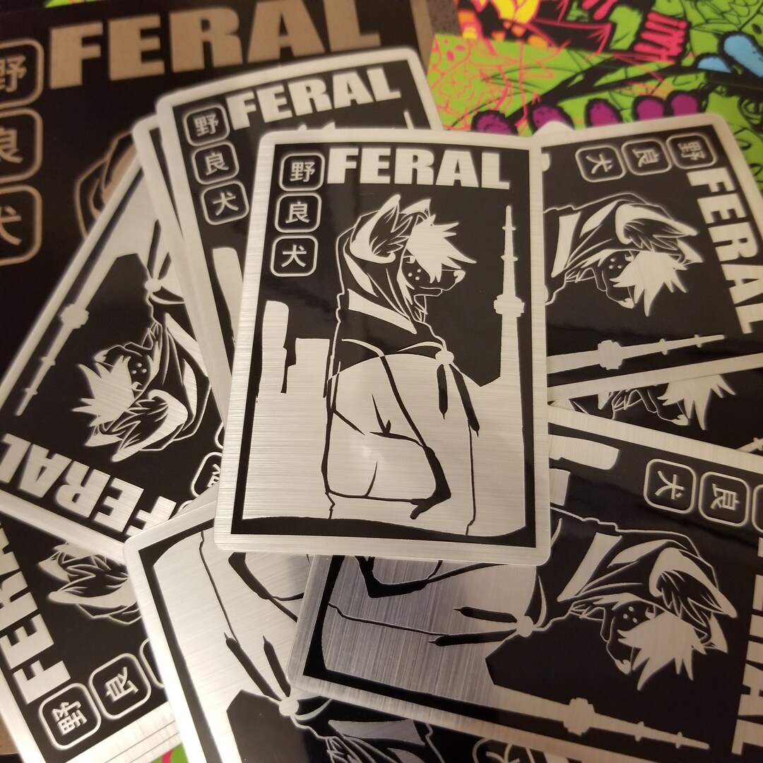 Furry Sticker, Stray Feral Sticker for Furries, Furry Art, Furry Car ...