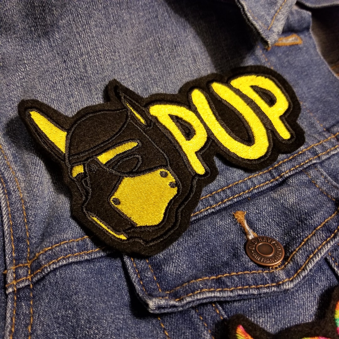 Pup Mask Embroidery Patch, Furry Gift Ideas, Furry Patch, Puppy Play ...