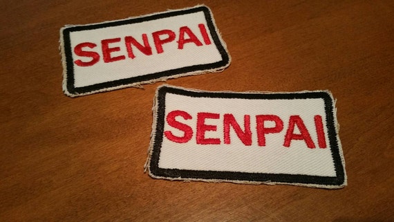 Senpai Iron on Patch | Etsy