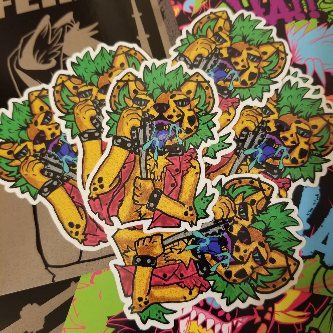 Furry Sticker, Hyena Clear Vynil Sticker, Yeen Car Stickers Furry - Etsy