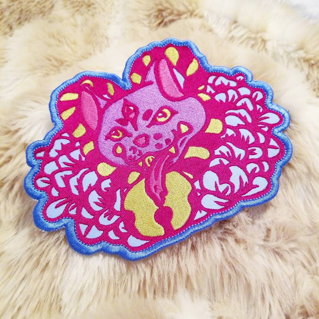 Anime Neko Cat Patch, Big Anine Patch, Kemono Asian Embroidery Jumbo ...