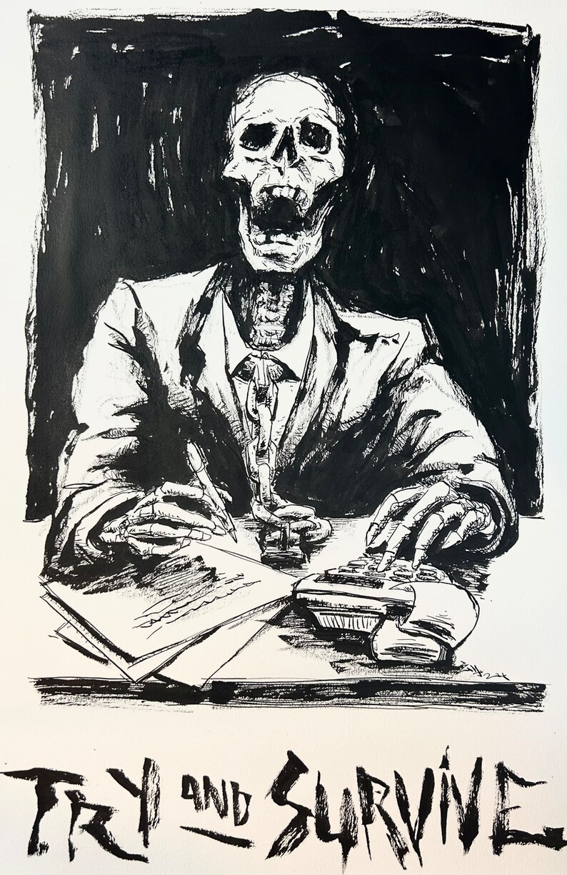 Cross Control Original Art Thanks You Series - Etsy