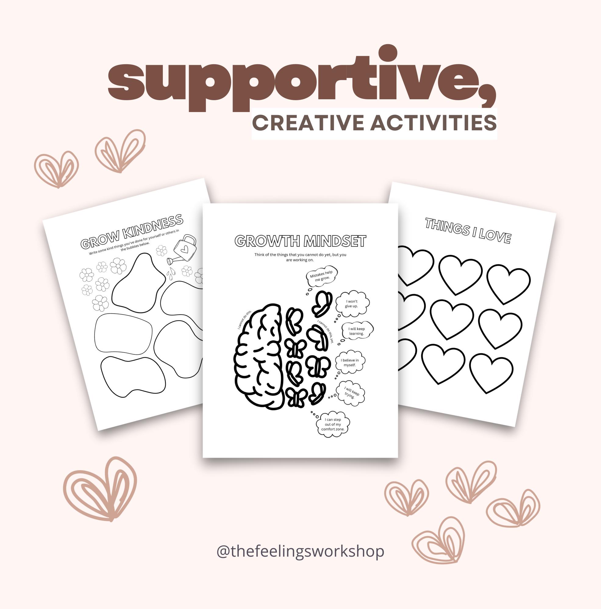 Self-esteem & Strengths Art Pack for Kids | Confidence Building ...