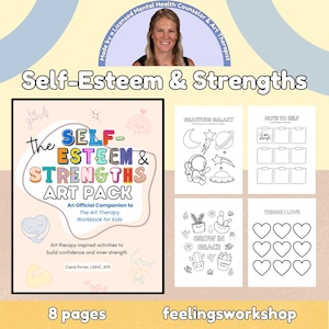 Self-esteem & Strengths Art Pack for Kids | Confidence Building ...