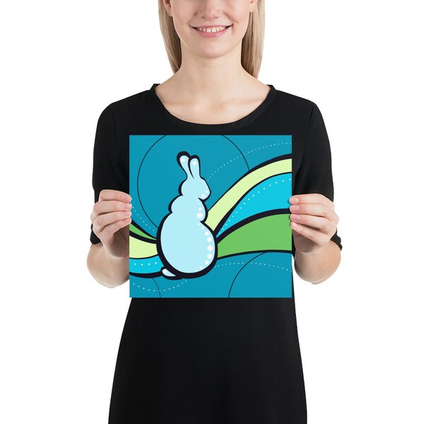 Abstract Bunny - Etsy