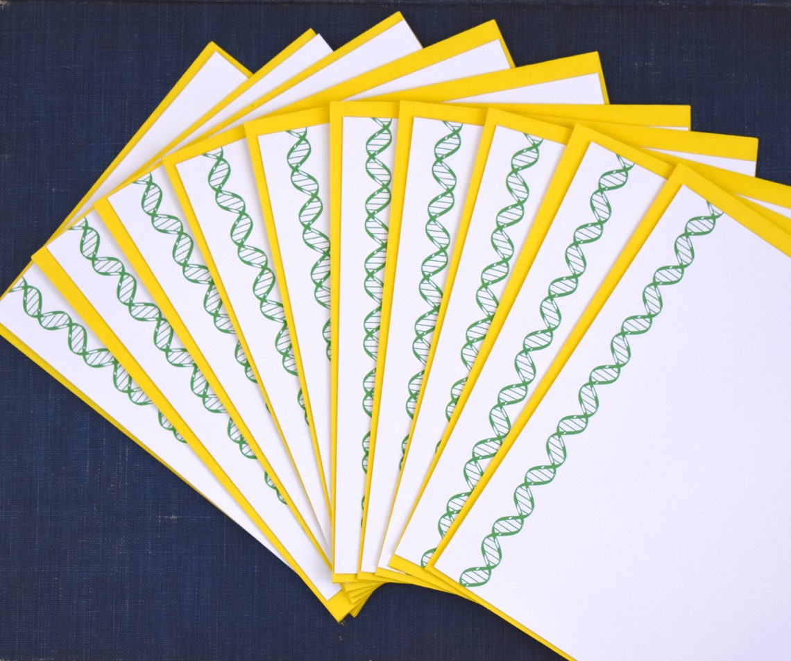 DNA Note Card 10 Pack Genetics and Molecular Biology Gifts - Etsy