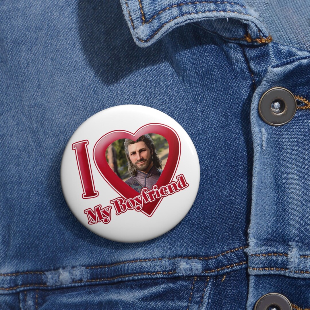 Custom Pin Button Gale Dekarios "i Love My Boyfriend" | Baldur's Gate 3 ...