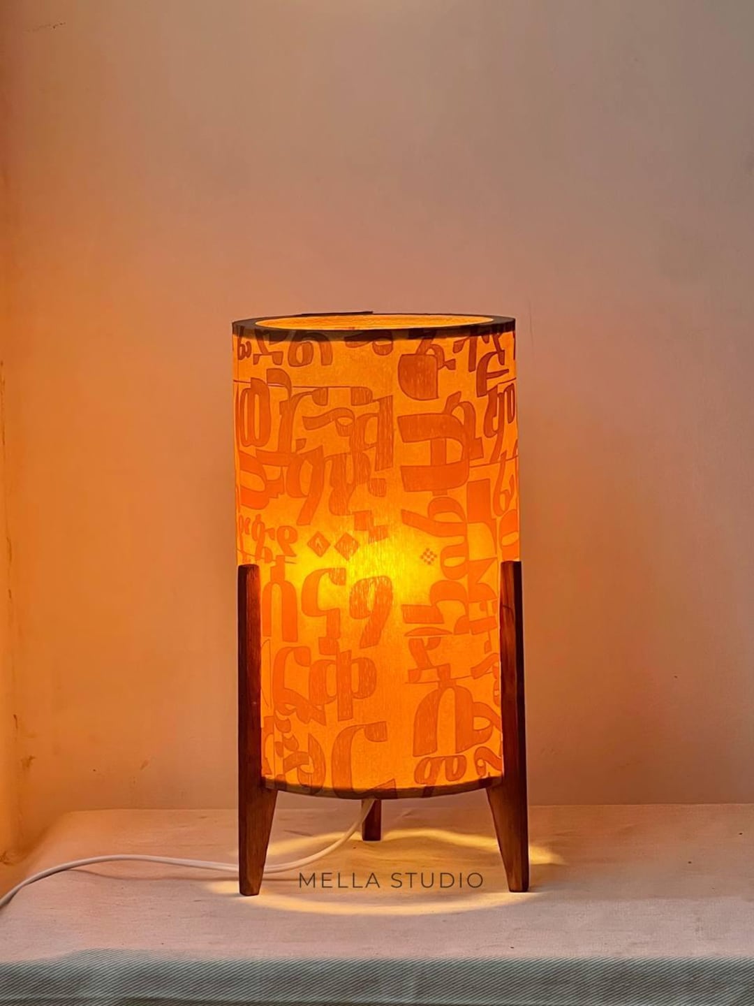 Ethiopian Alphabet Table Lamp - Fidel/ፊደል Ethiopian Script Lighting - Etsy