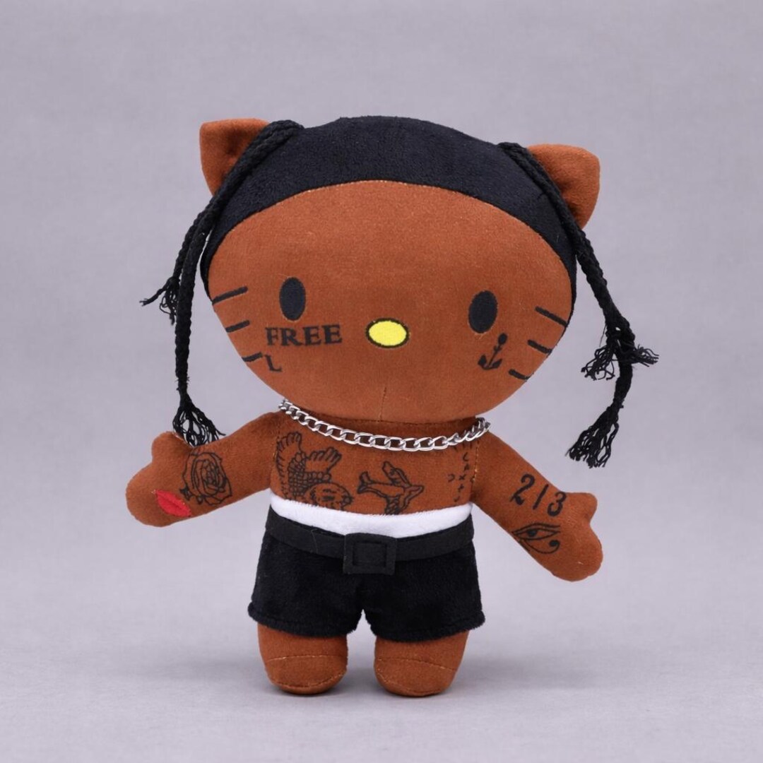 Travis Scott Inspired Hello Kitty Plush – Rap Inspired Collectible ...