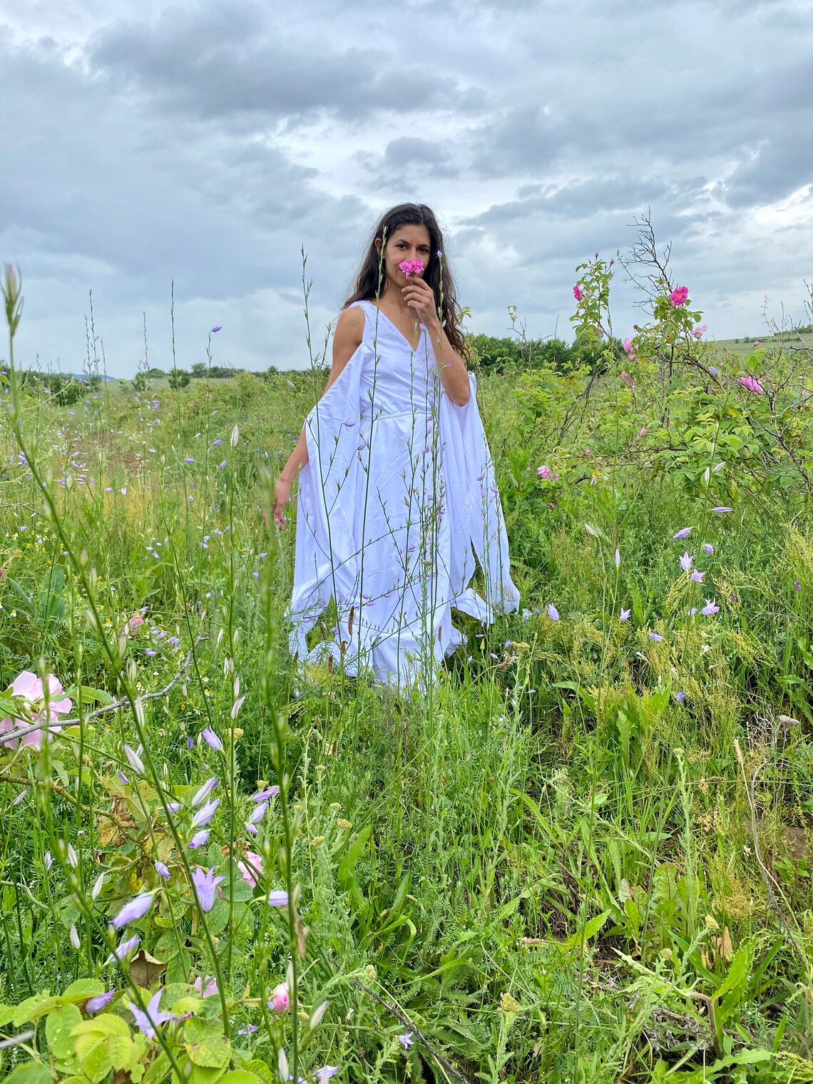 Elven Priestess Goddess Ritual Dress / Ritual Dress / Organic Viscose ...