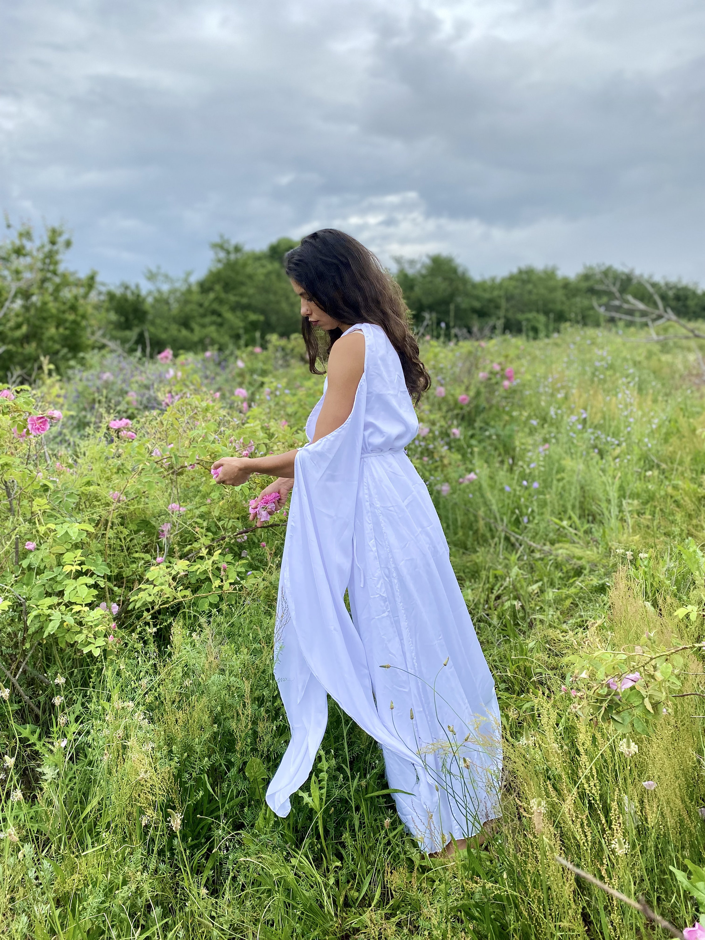 Elven Priestess Goddess Ritual Dress / Ritual Dress / Organic Viscose ...