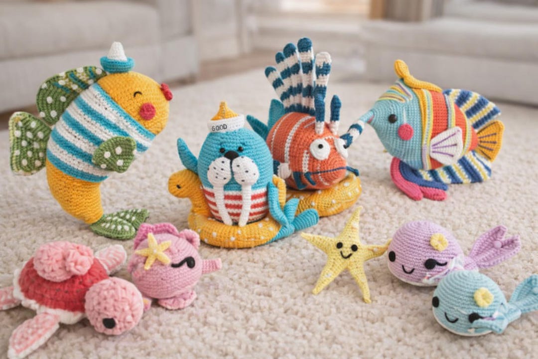Sea Animals Amigurumi Crochet Pattern - Etsy