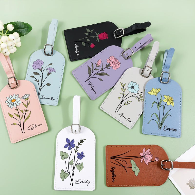 Flower Name Tags - Etsy