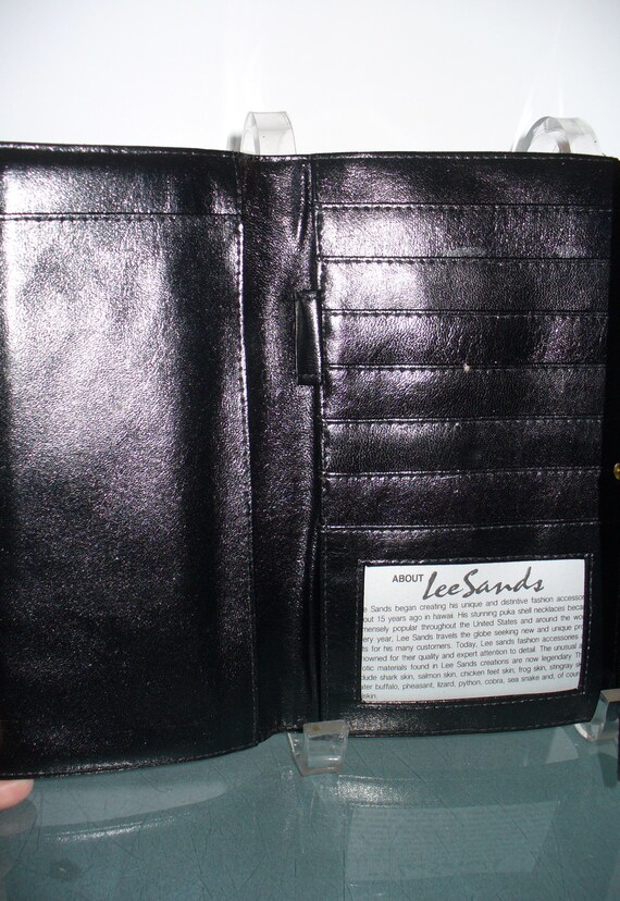 Vintage Lee Sands Eel Skin Wallet - Gem