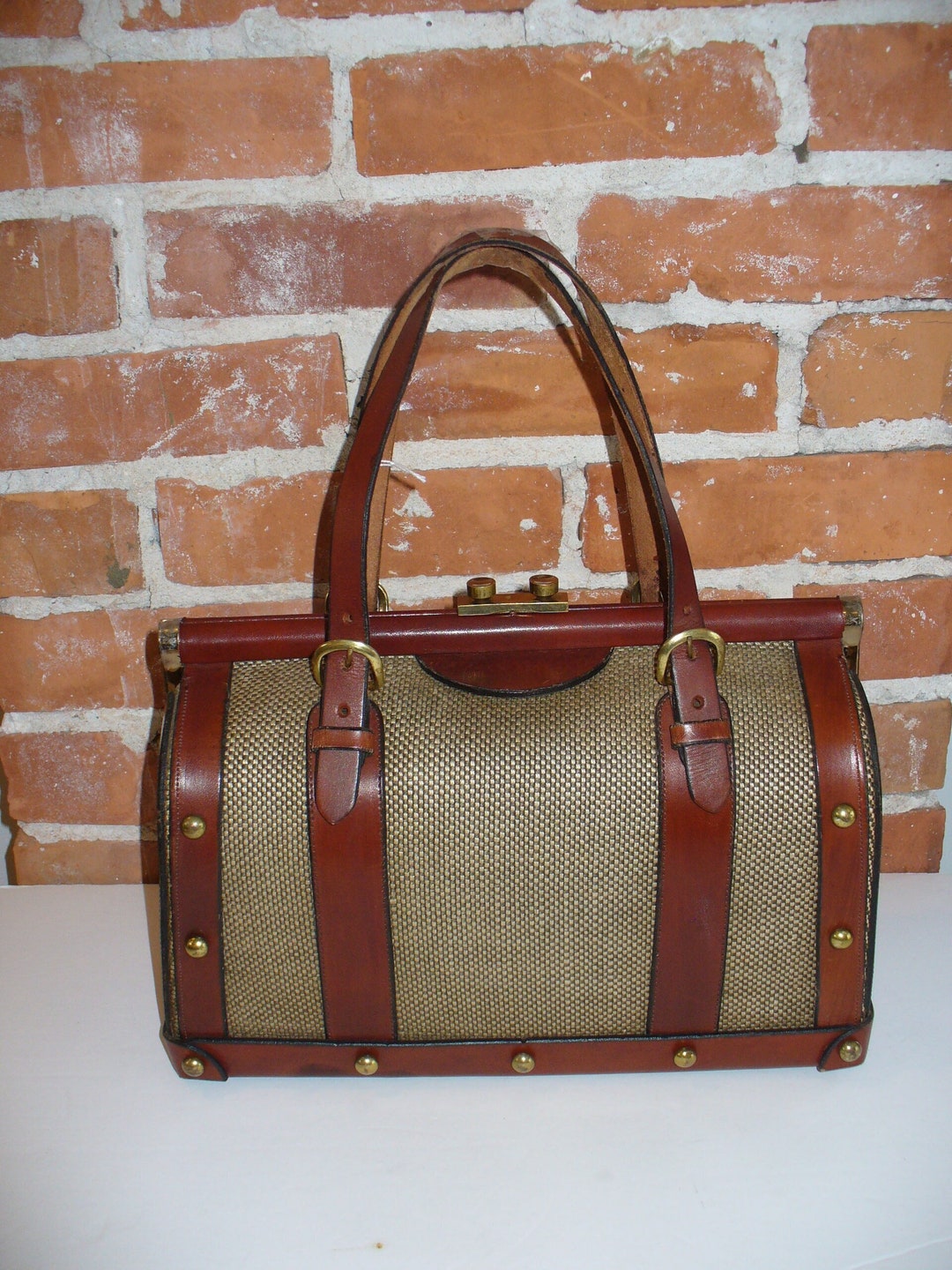 Vintage John Romain Doctors Style Handbag - Etsy