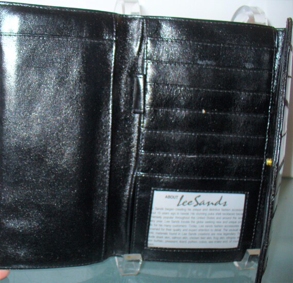Vintage Lee Sands Eel Skin Wallet - Gem