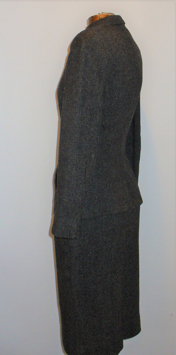 Vintage 1950 Town and Country Gray Wool Suit - Gem