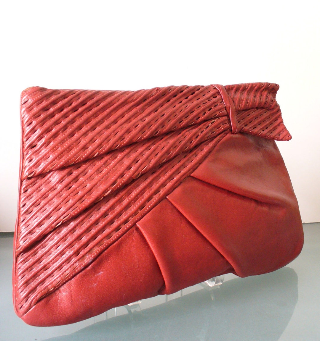 Vintage Gate Mouth Morris Moskowitz Leather Clutch - Etsy