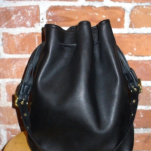 Vintage Coach Legacy Black Drawstring Bucket Purse - Etsy