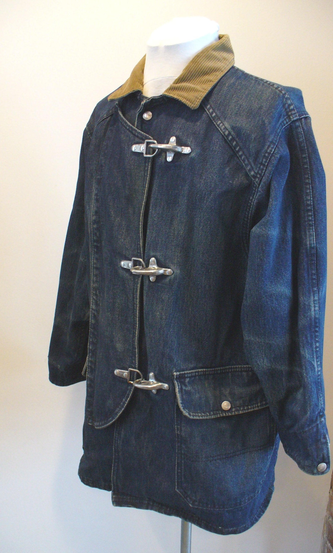 Vintage Talbots Denim Fireman Jacket Size M - Etsy