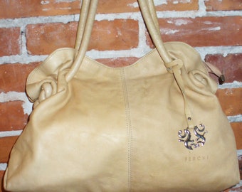 Ferchi Bag, Quality Large Genuine Leather Designer Handbag, Dark Brown ...