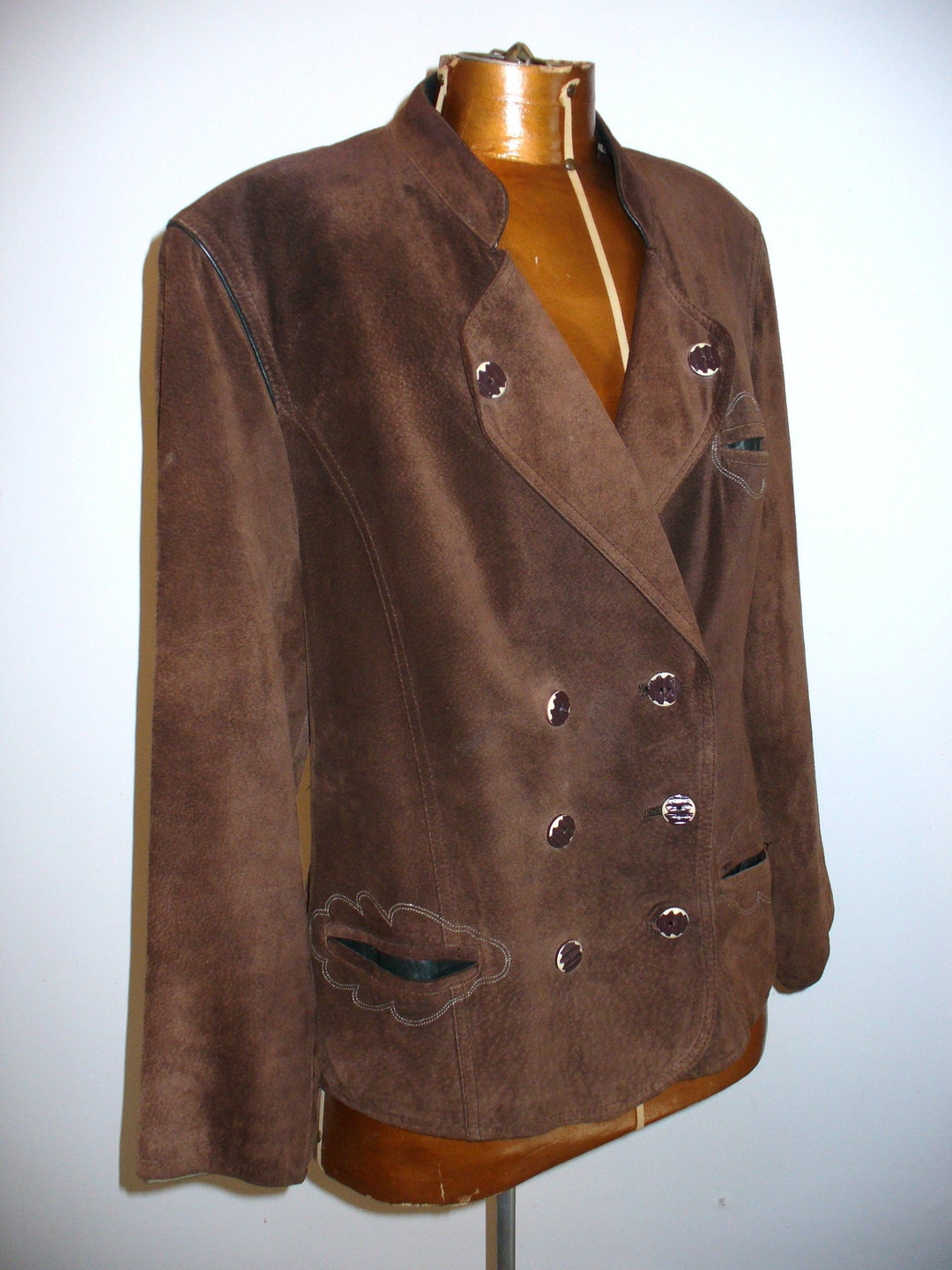 Vintage Suede Bavarian Style Suede Jacket Size 36 - Etsy