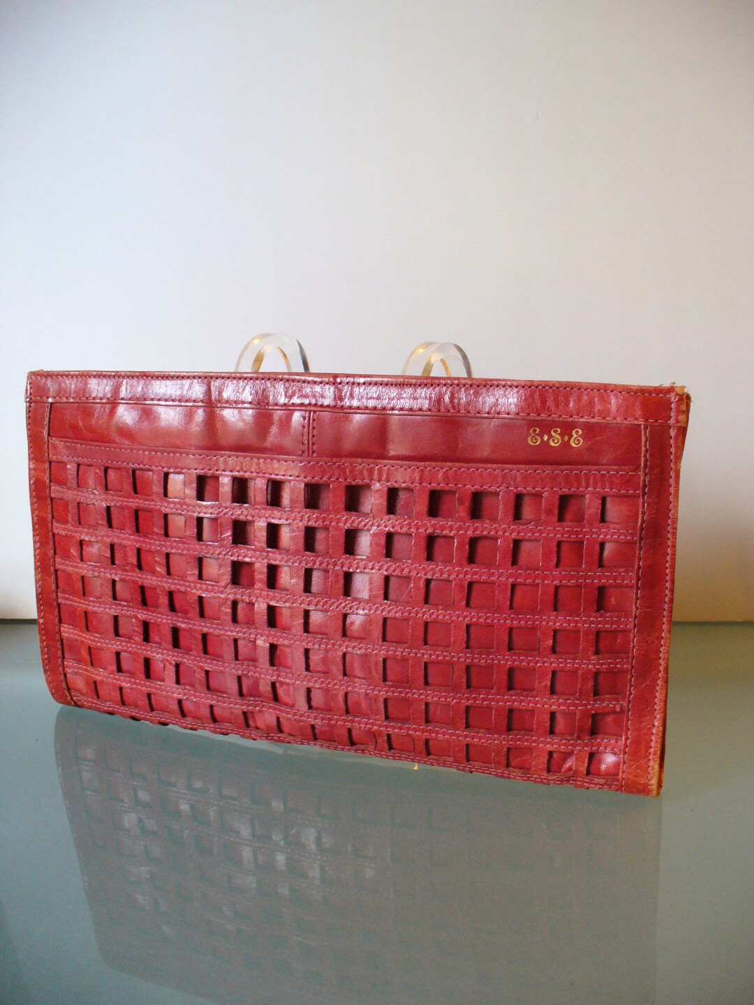 Vintage Lorenzo Large Red Envelope Clutch - Etsy