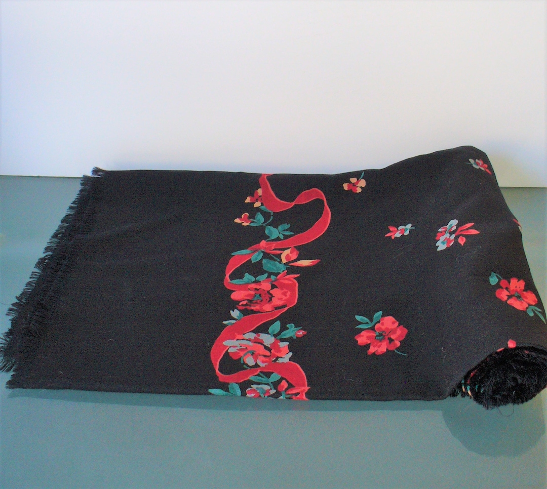 Vintage Laura Ashley Made in Austria Wool Scarf - Etsy