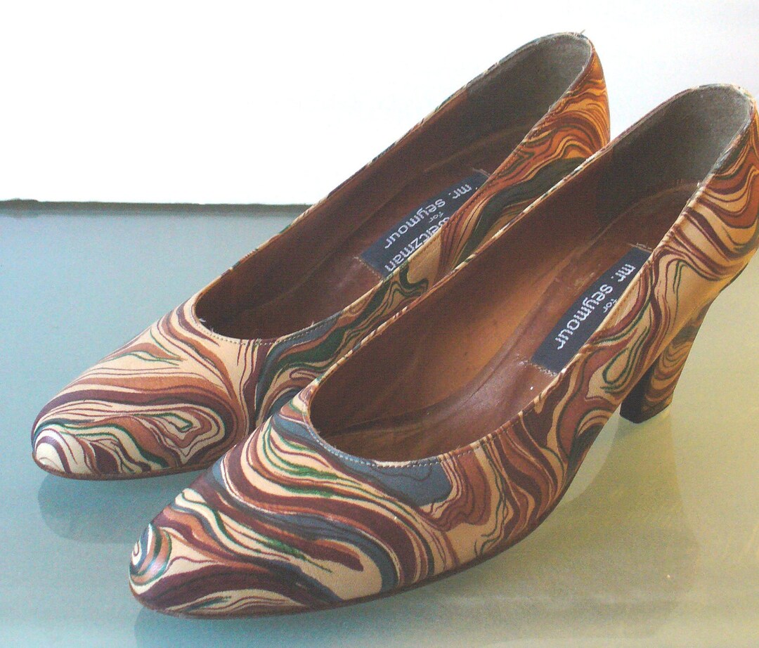 Vintage Stuart Weitzman for Mr. Seymour Marbled Shoes 7AA - Etsy