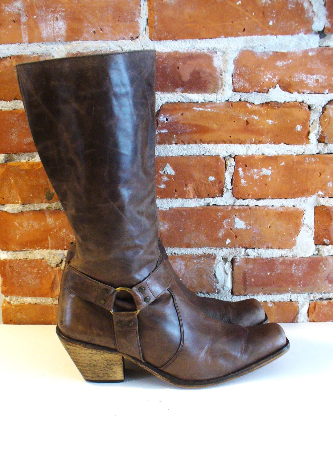 Aldo Harness Boots With Buckle Straps Size 40 Made in Spain - Etsy