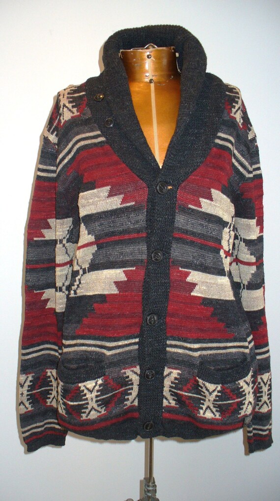 Vintage Ralph Lauren Indian Blanket Coat Beacon Jacke… - Gem