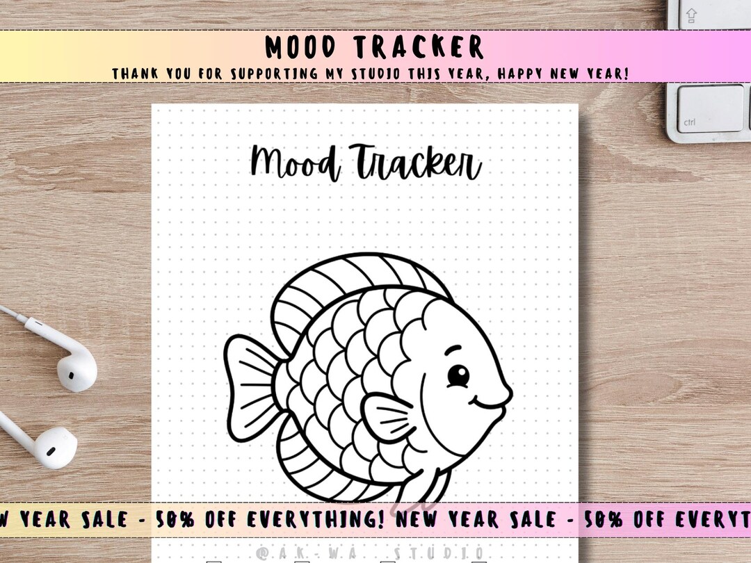 Fish Mood Tracker Printable – Journal Planner Page (digital Download ...