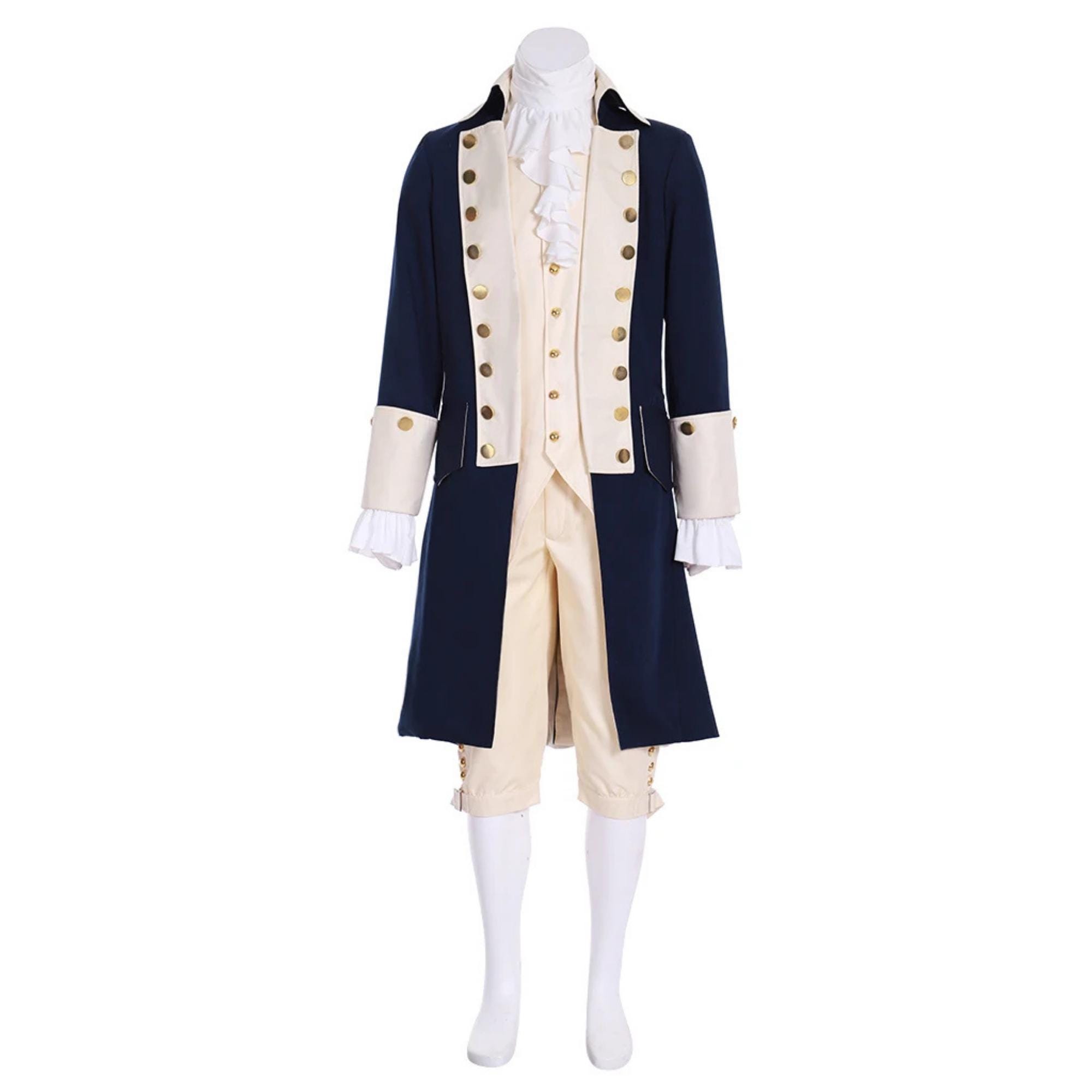 18th Century Regency Officer Uniform, Navy Frock Coat Military Jacket ...