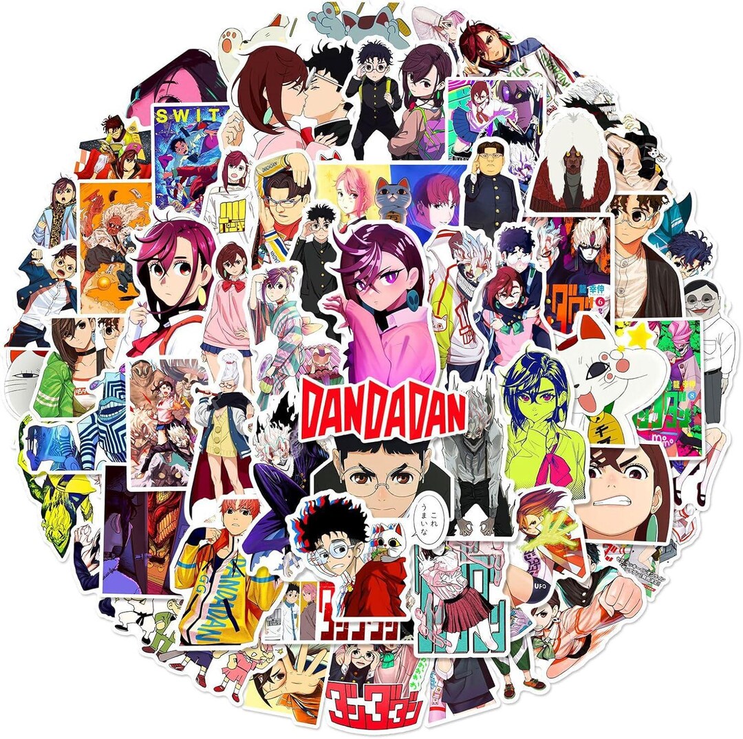 50pcs Manga Dandadan Stickers Mixed Pack- Vinyl Waterproof for Kids ...