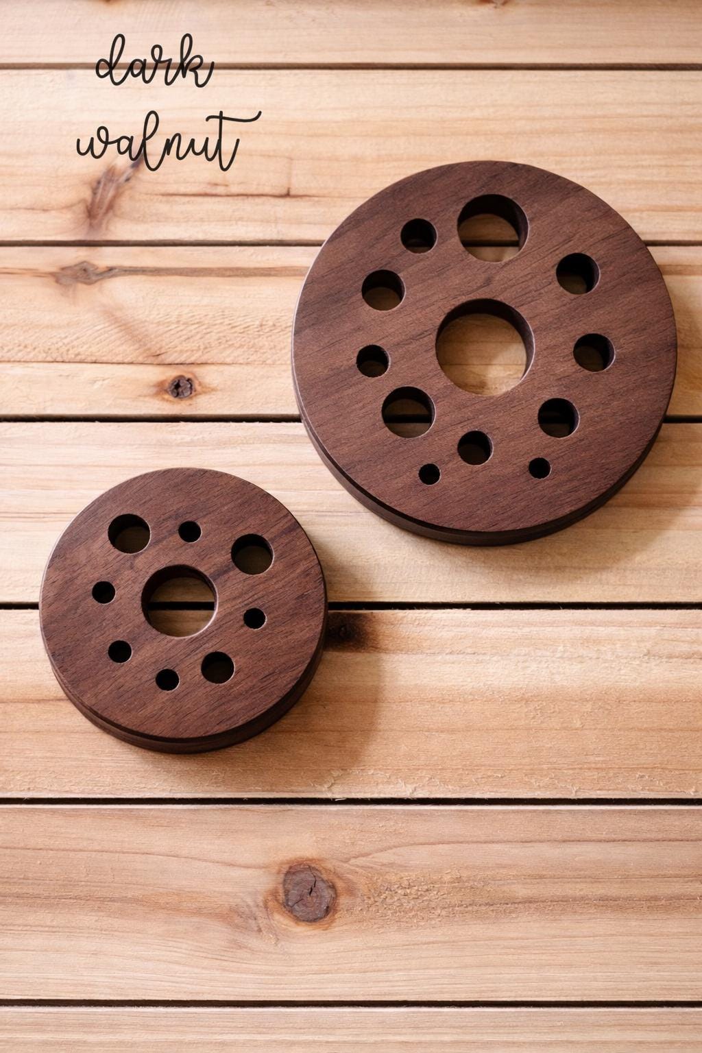 Wooden Flower Frog Lid for Mason Jars – Handmade Floral Arranging ...