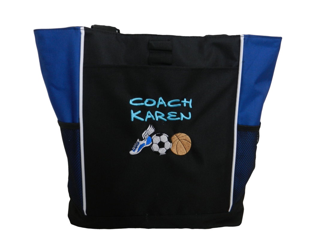 Tote Bag Personalized Coach Team Mom Competition Baseball Football ...