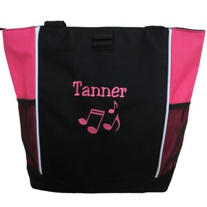 Tote Bag Personalized Music Notes Band Teacher Chorus Theater Drama ...