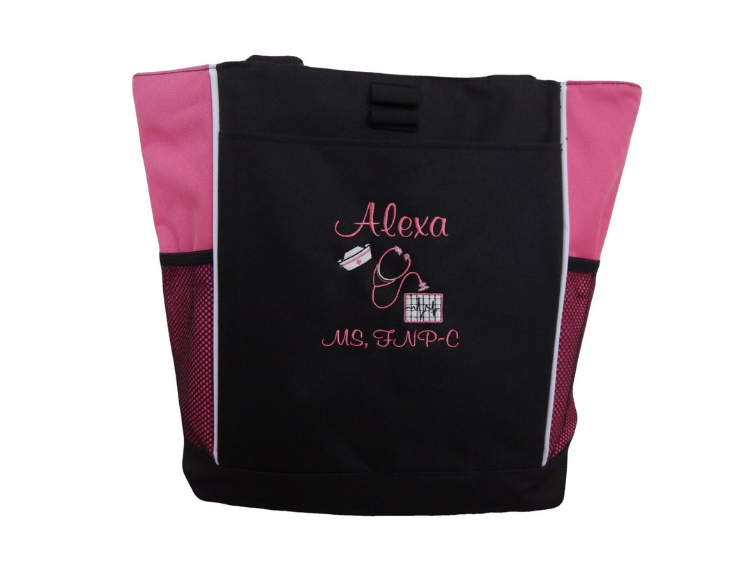 Tote Bag Personalized Nurse Hat Surgical Trauma ICU RN CNA Crv Bsn ...