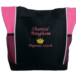 Tote Bag Personalized Princess Pageant Director Crown Jewels Title ...