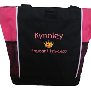 Tote Bag Personalized Princess Pageant Director Crown Jewels Title ...