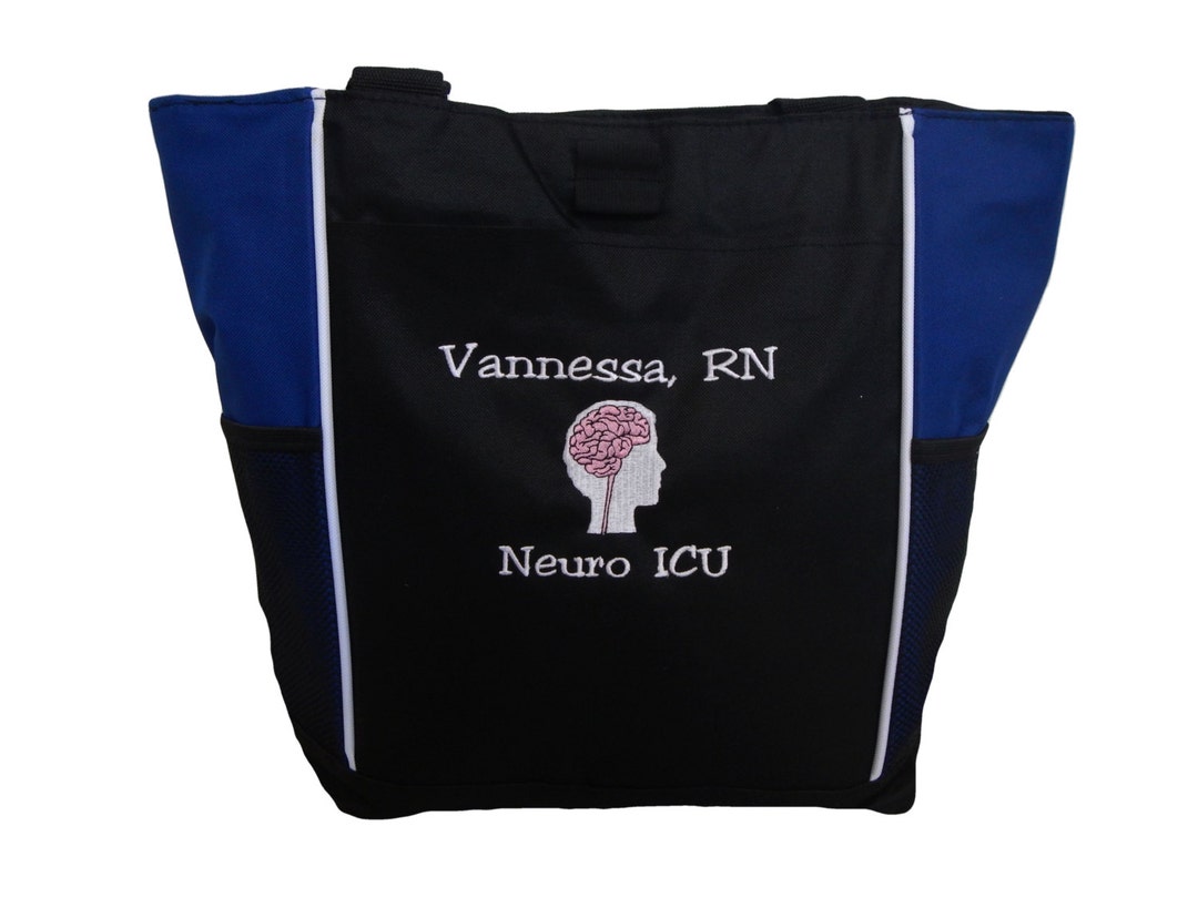 Tote Bag Personalized Nurse Student RN BSN Cna Lvn Lpn Brains Neuro ...