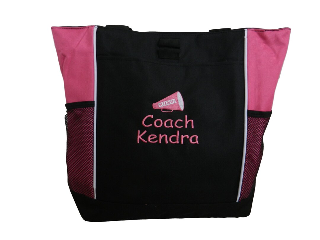 Tote Bag Personalized Cheer Cheerleader Poms Dance Coach Team Mom ...