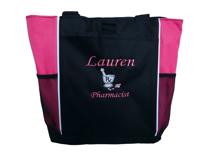 Tote Bag Personalized Pharmacist Pharmacy RX Pharm D Pills - Etsy