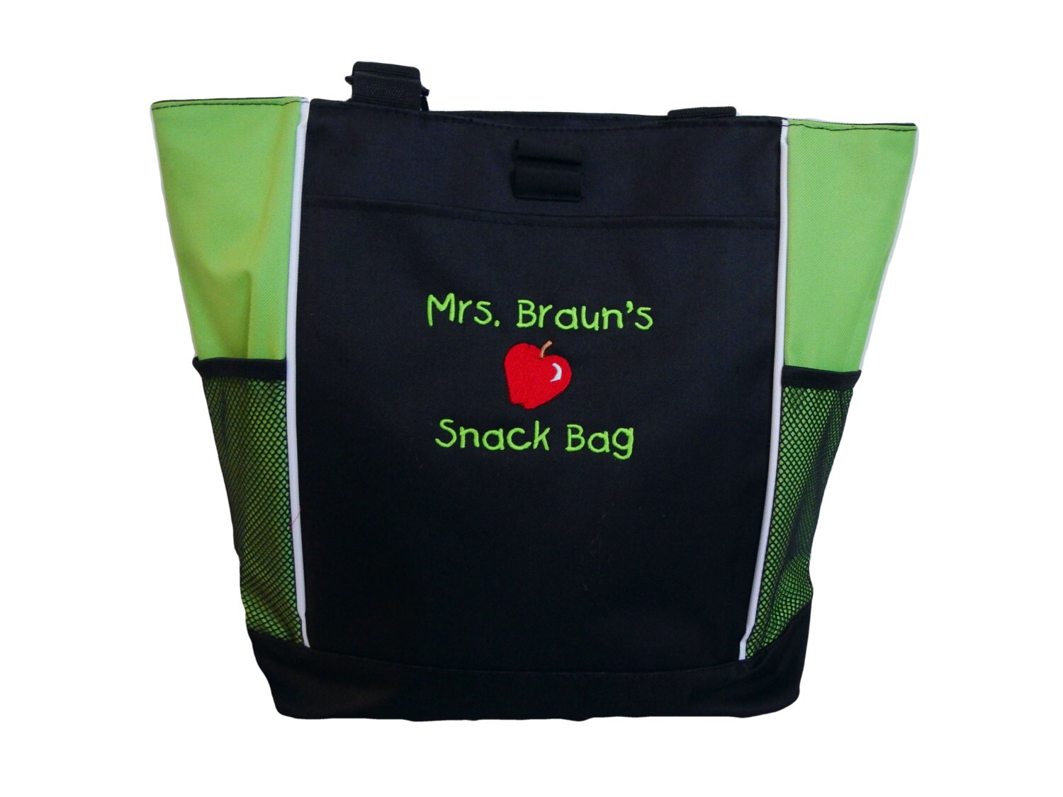 Einkaufstasche Personalisiert Lehrer Apfel Snack Tasche | Etsy